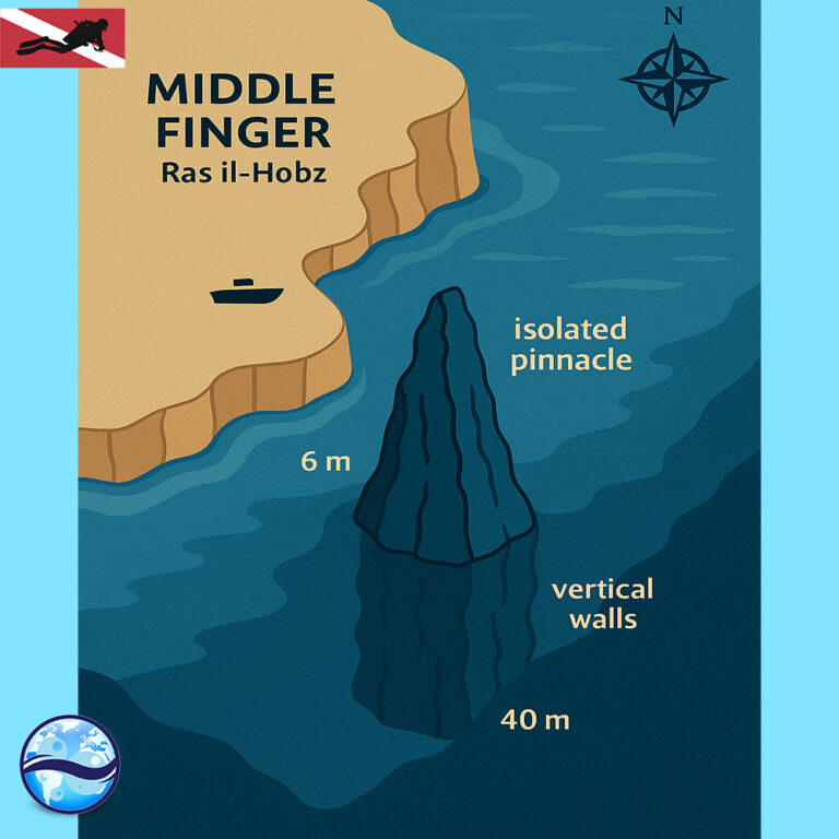 Middle Finger (Ras il-Hobz) – Gozo – Underwater Academy – School of ...